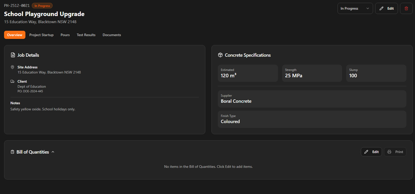 PourHub - Concreting Business Management Software | Australia